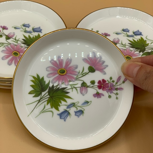 Kitchen | Vintage Handmade Aristocrat Bone China 6 Set Butter Dishes ...